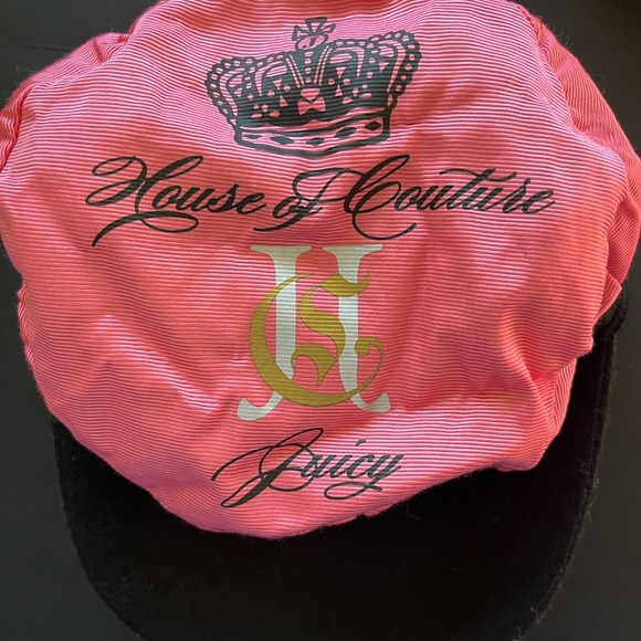 Juicy Couture | Accessories | Juicy Couture Y2k Black Newsboy Paperboy ...